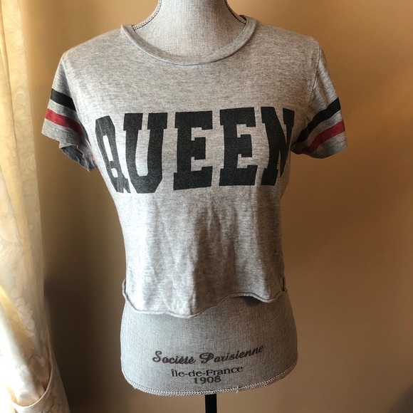 On Fire | Tops | Queen Grey Crop Top | Poshmark